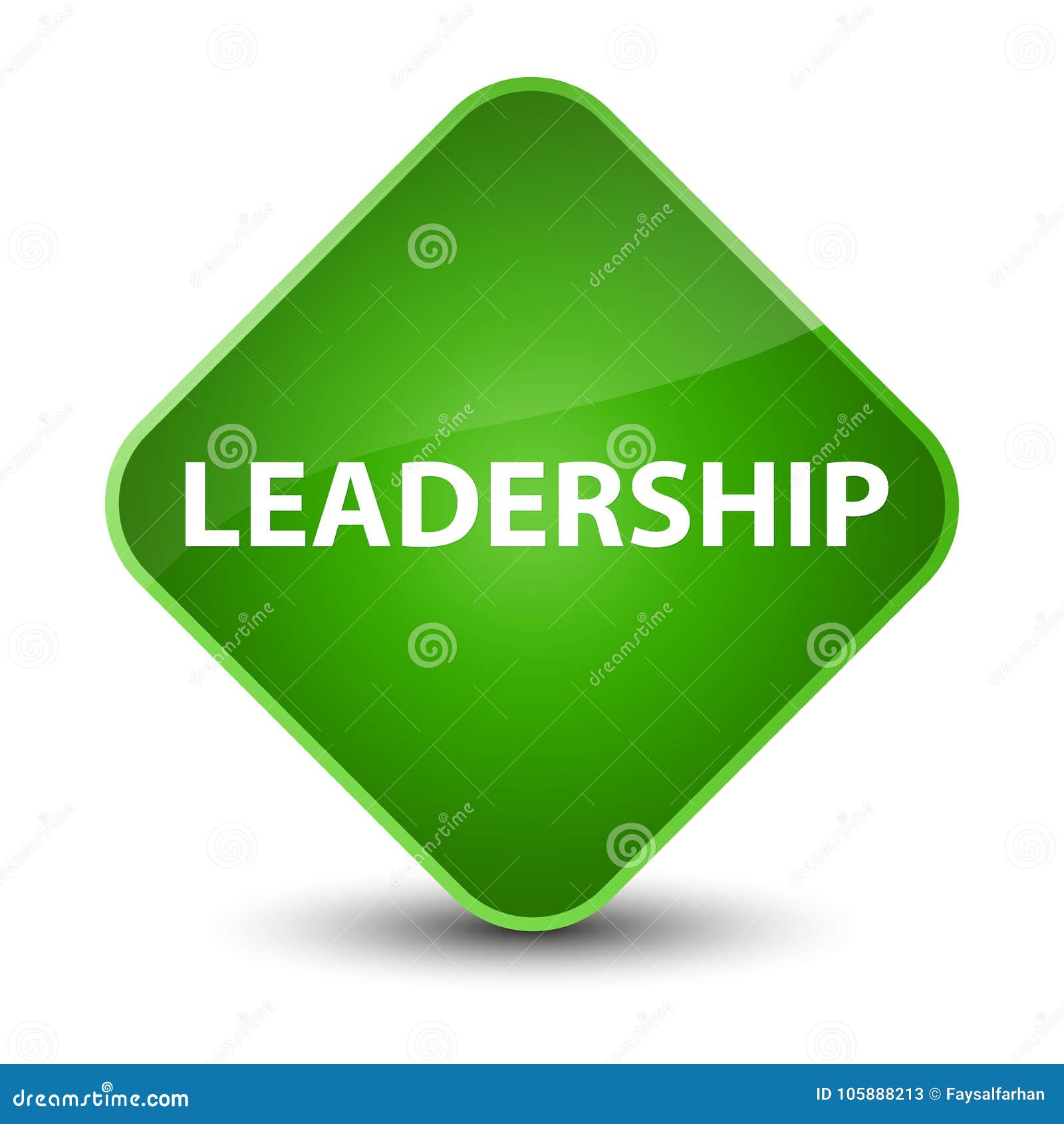 Leadership Elegant Green Diamond Button Stock Illustration ...