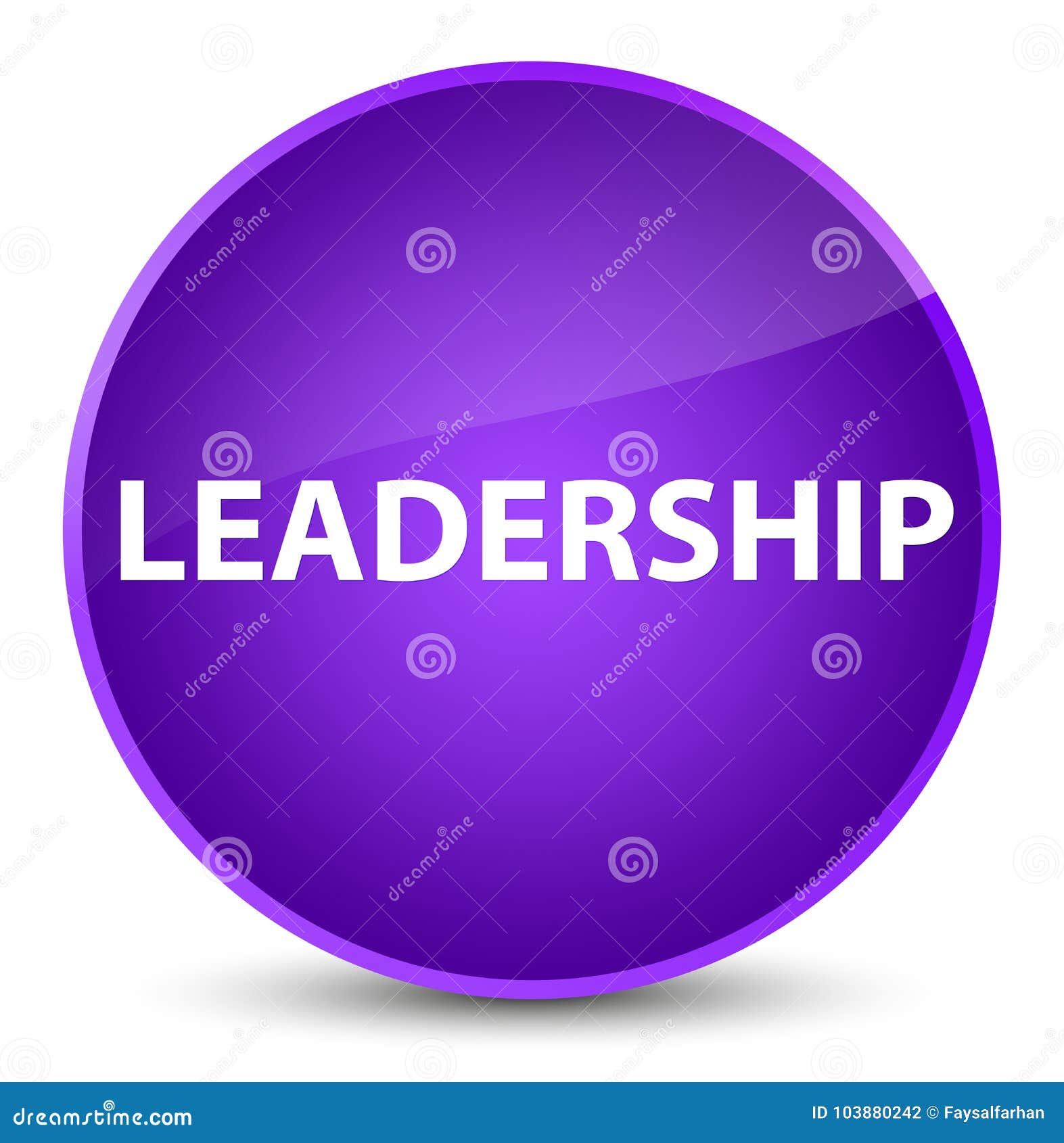 Leadership Elegant Purple Round Button Stock Illustration ...