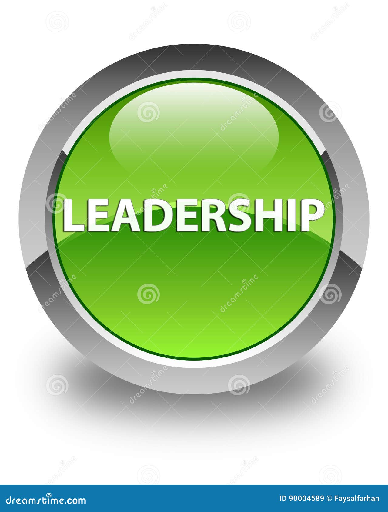 Leadership Glossy Green Round Button Stock Illustration - Illustration ...