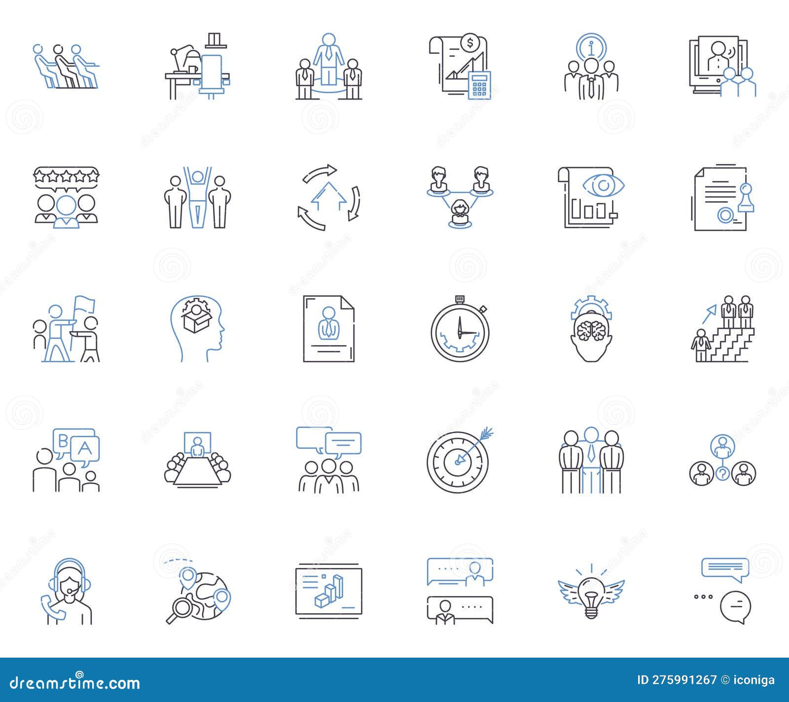 Leadership Hierarchy Line Icons Collection. Authority, Chain, Command ... Leadership Hierarchy Line Icons Collection. Authority, Chain, Command ...
