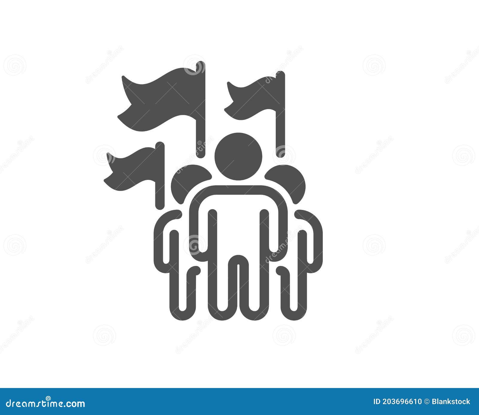 Leadership Icon. Success Flag Sign. Vector Stock Vector - Illustration ...
