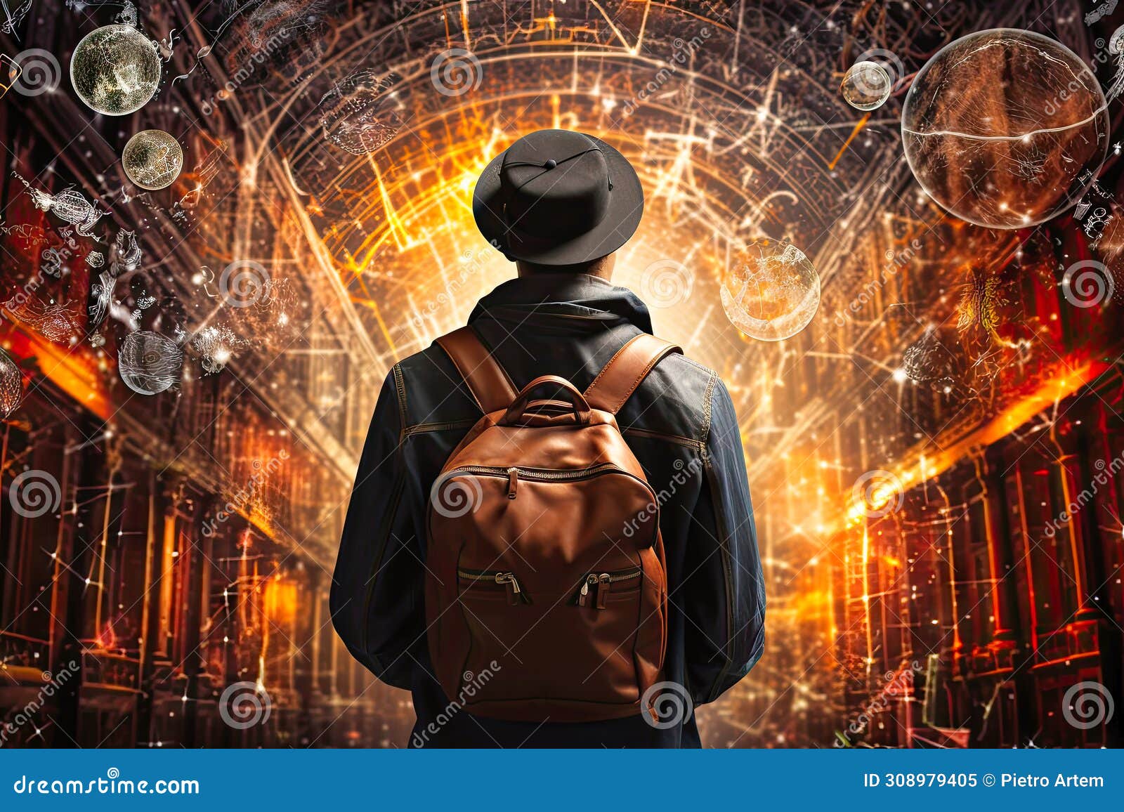 Leadership and Management, Abstract Compass and Guiding Light ...