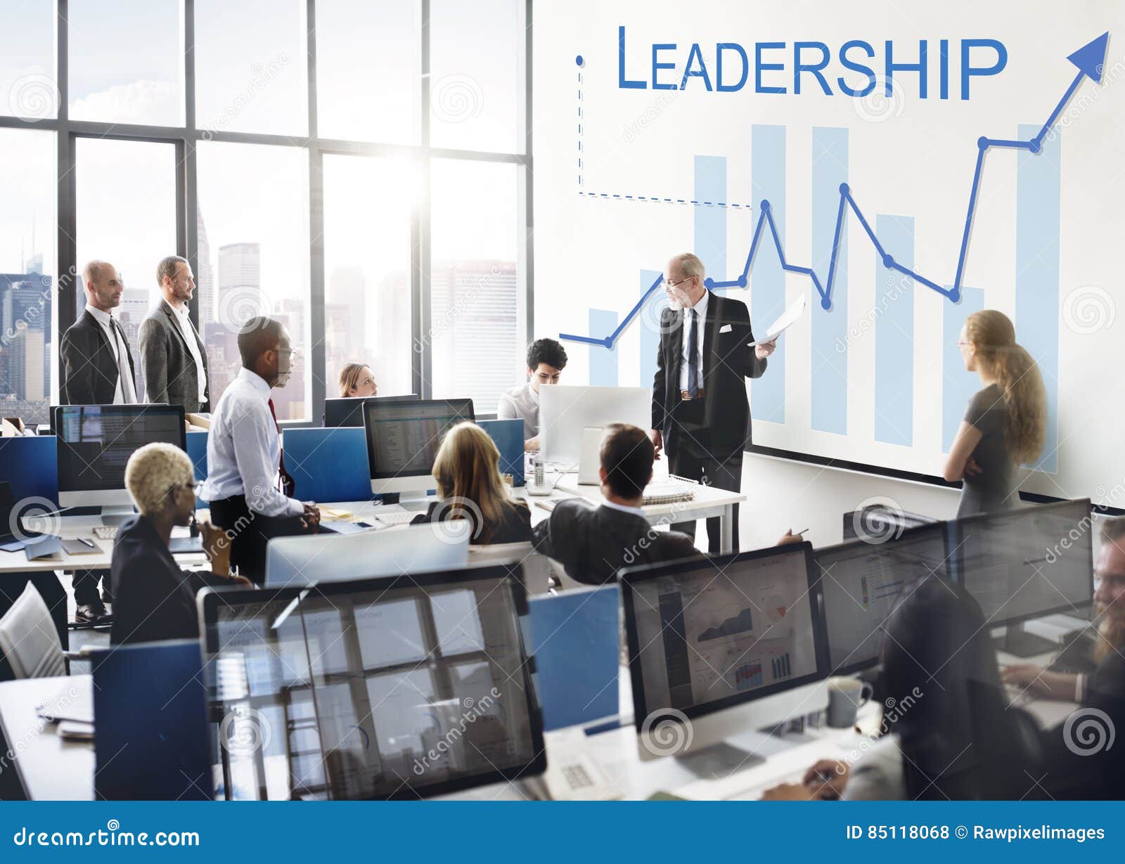 Leadership Management Skills Leader Support Concept Stock Photo - Image ...