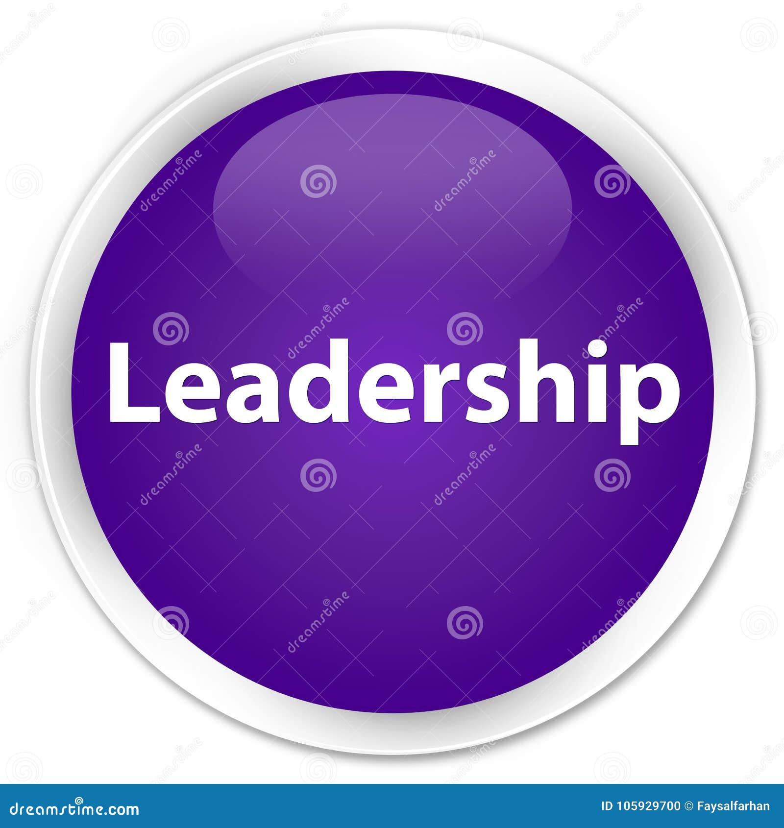 Leadership Premium Purple Round Button Stock Illustration ...