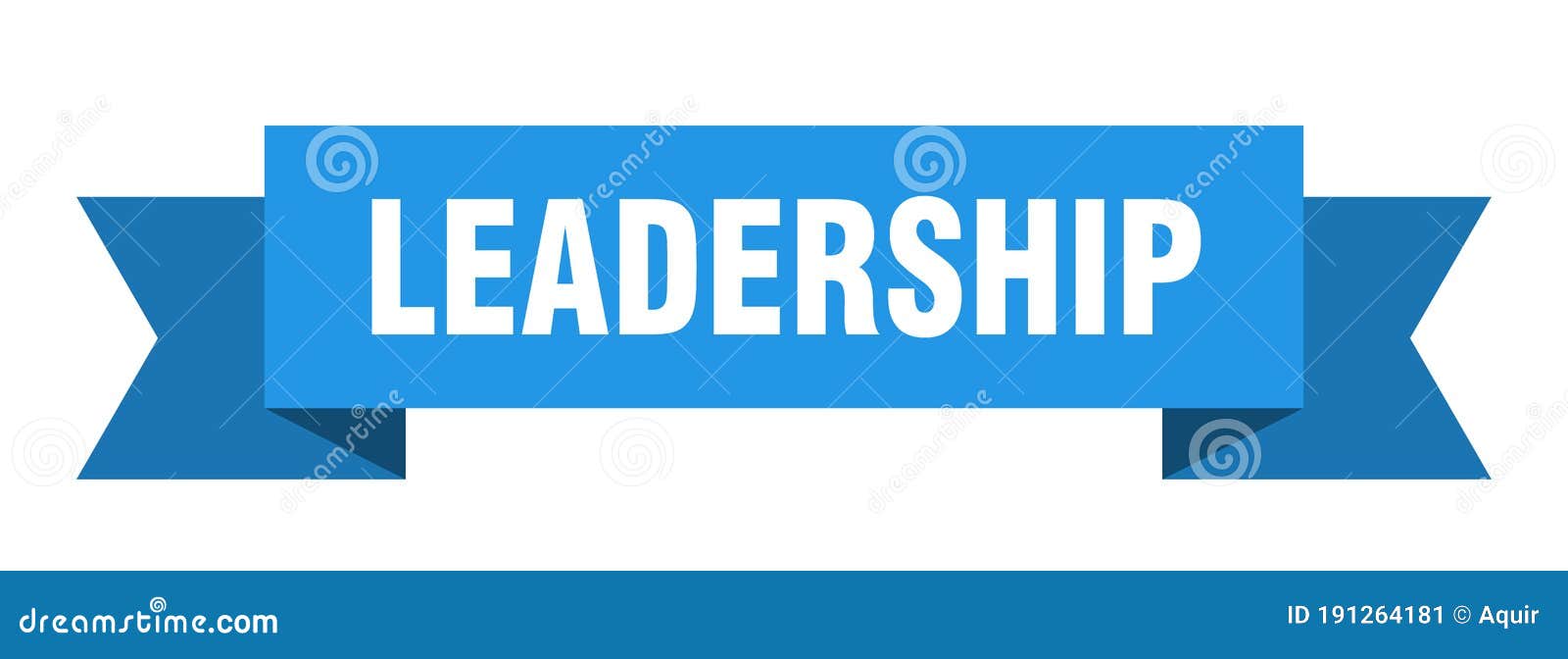 Leadership ribbon. stock vector. Illustration of white - 191264181