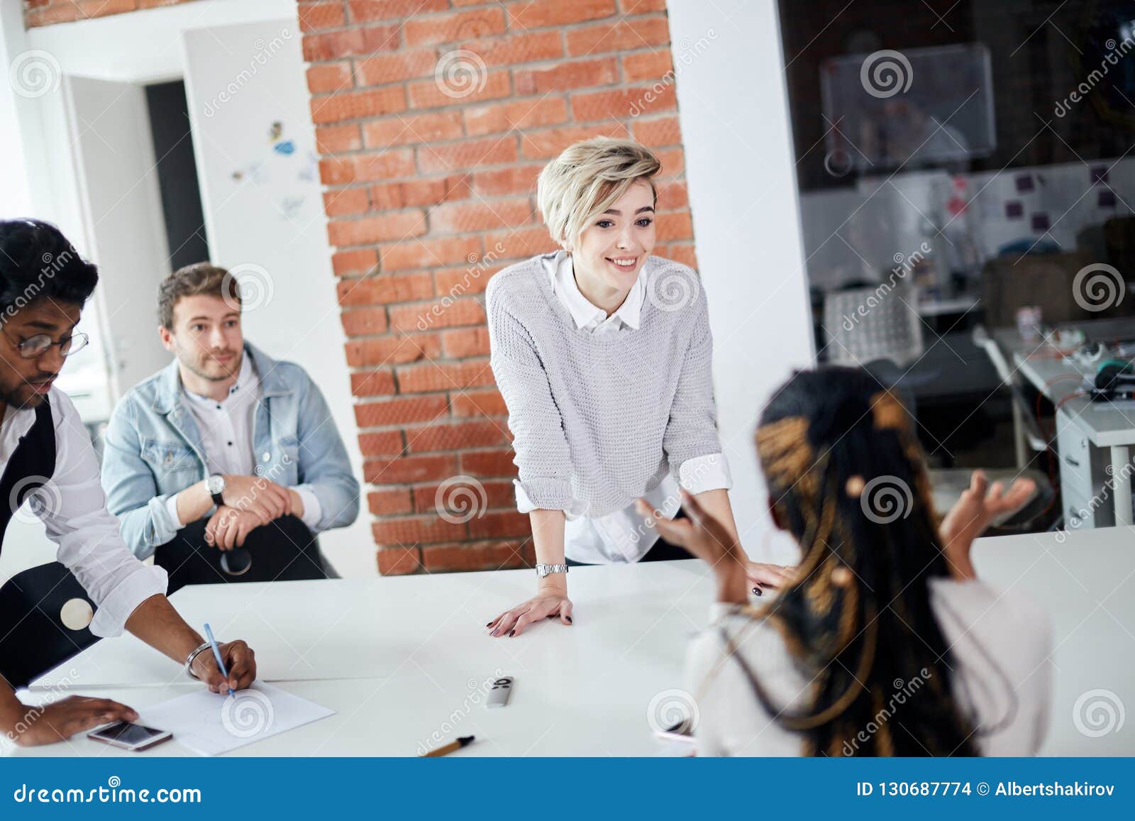 Leadership School. People are Being Trained As Leaders and Boss Stock ...