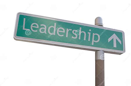 Leadership Sign stock image. Image of advance, pole, post - 5140067