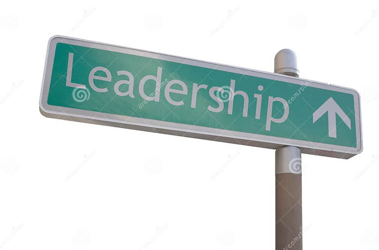 Leadership Sign stock image. Image of advance, pole, post - 5140067