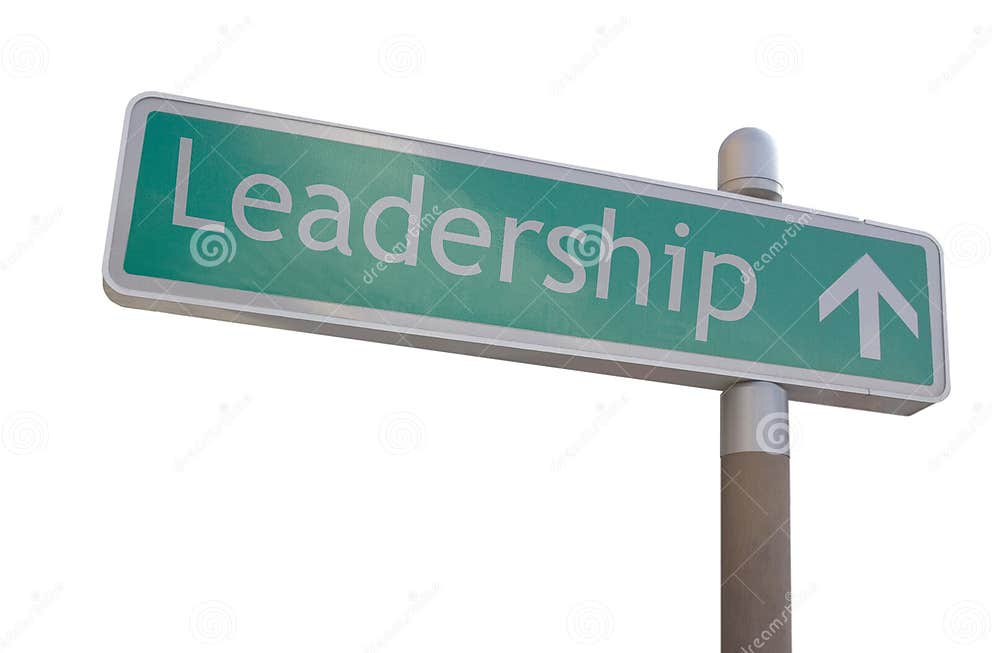 Leadership Sign stock image. Image of advance, pole, post - 5140067