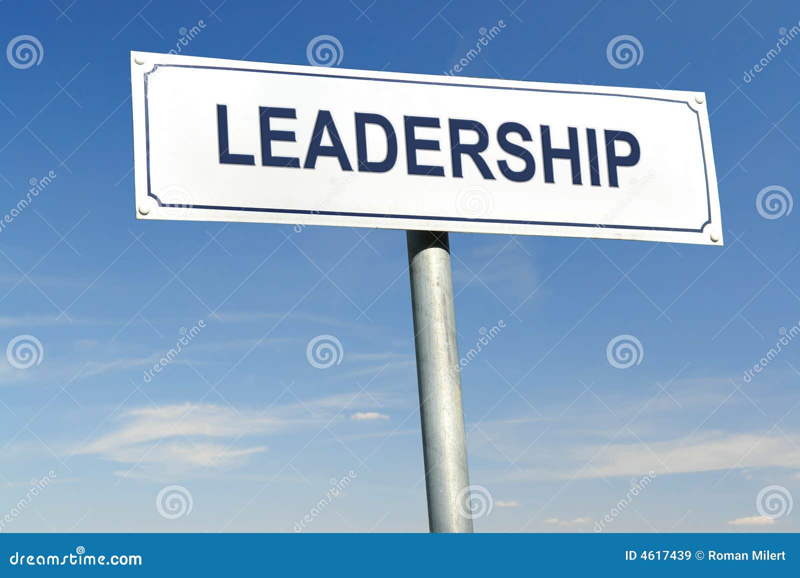 Leadership signpost stock image. Image of information - 4617439