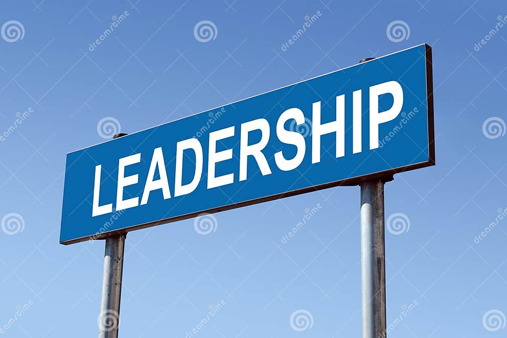Leadership signpost stock image. Image of business, conceptual - 5633397