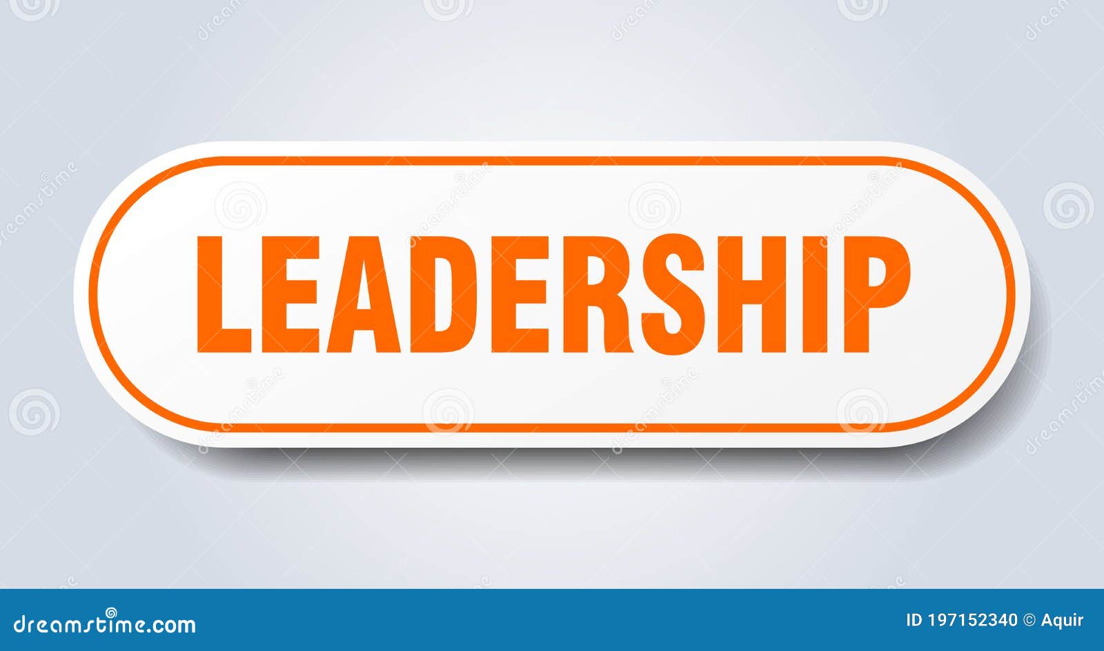 Leadership sticker. stock vector. Illustration of button - 197152340