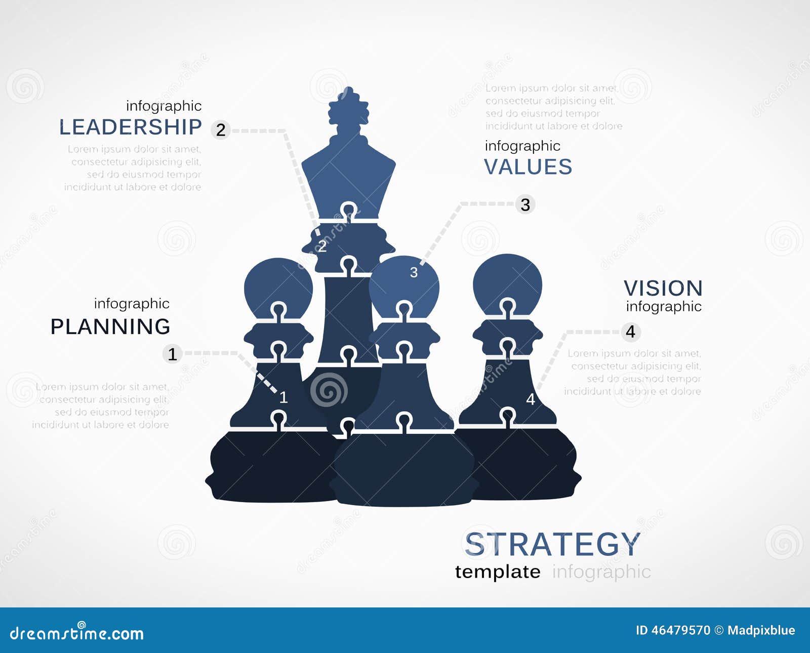 Leadership strategy stock vector. Illustration of abstract - 46479570