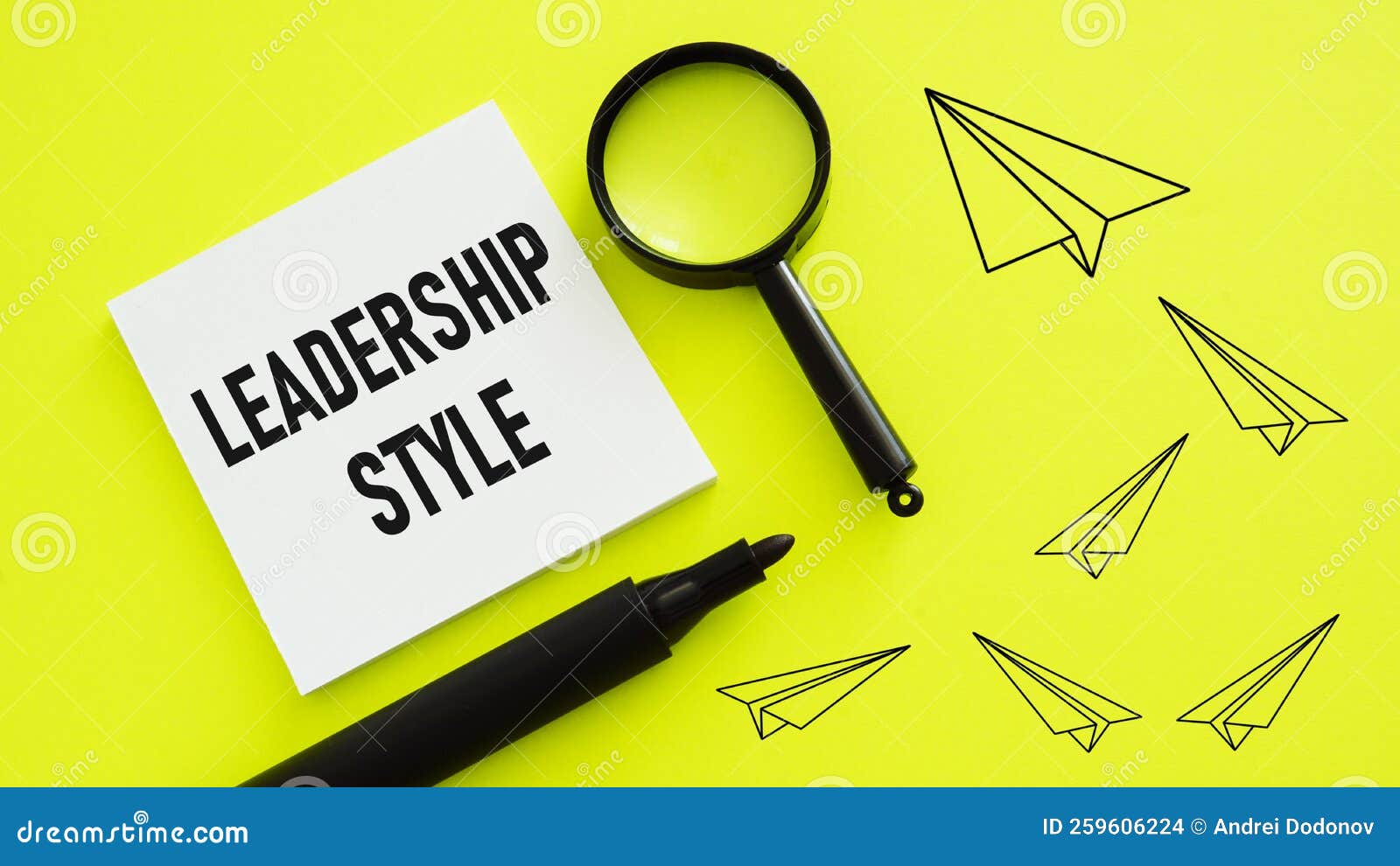 Leadership Style is Shown Using the Text Stock Photo - Image of ...