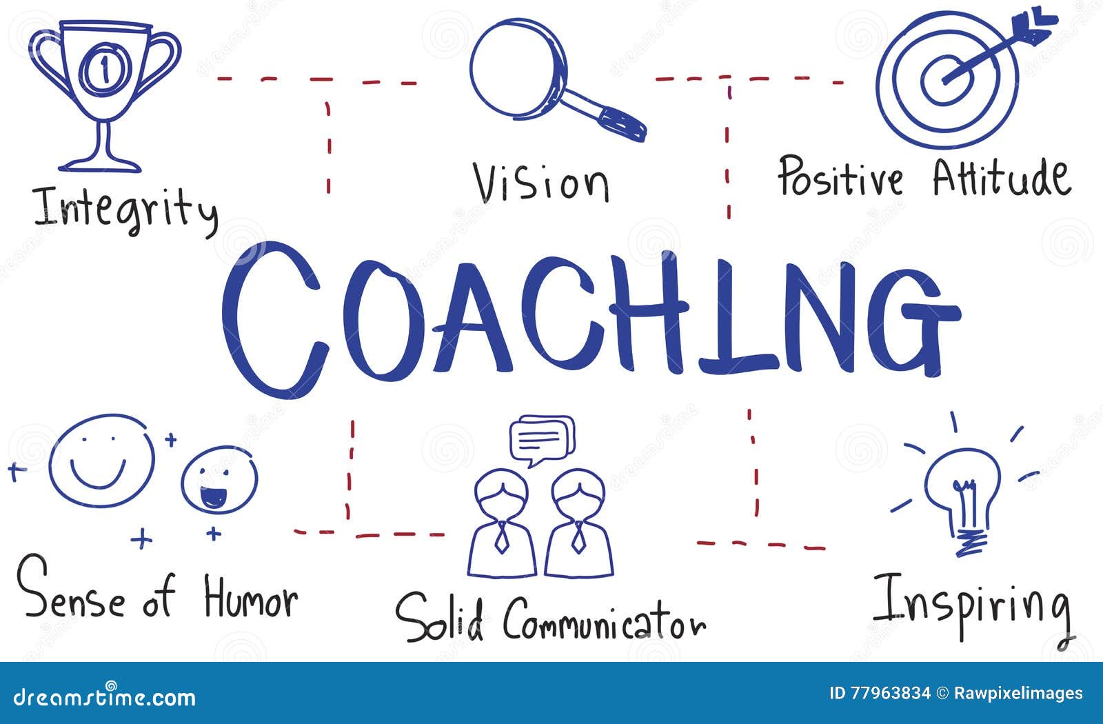 Leadership Success Skills Drawing Graphic Concept Stock Illustration ...