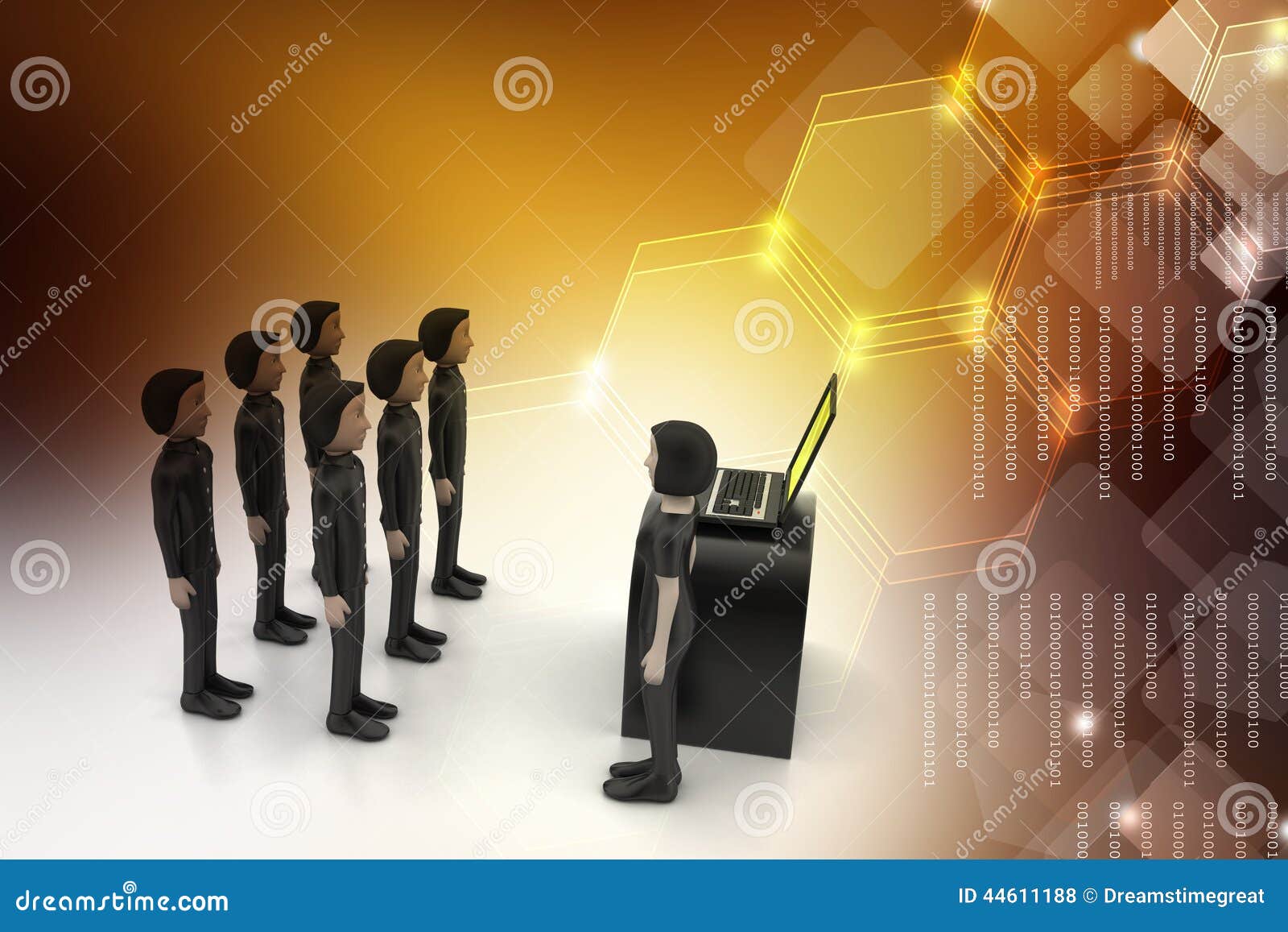 Leadership and team stock illustration. Illustration of group - 44611188