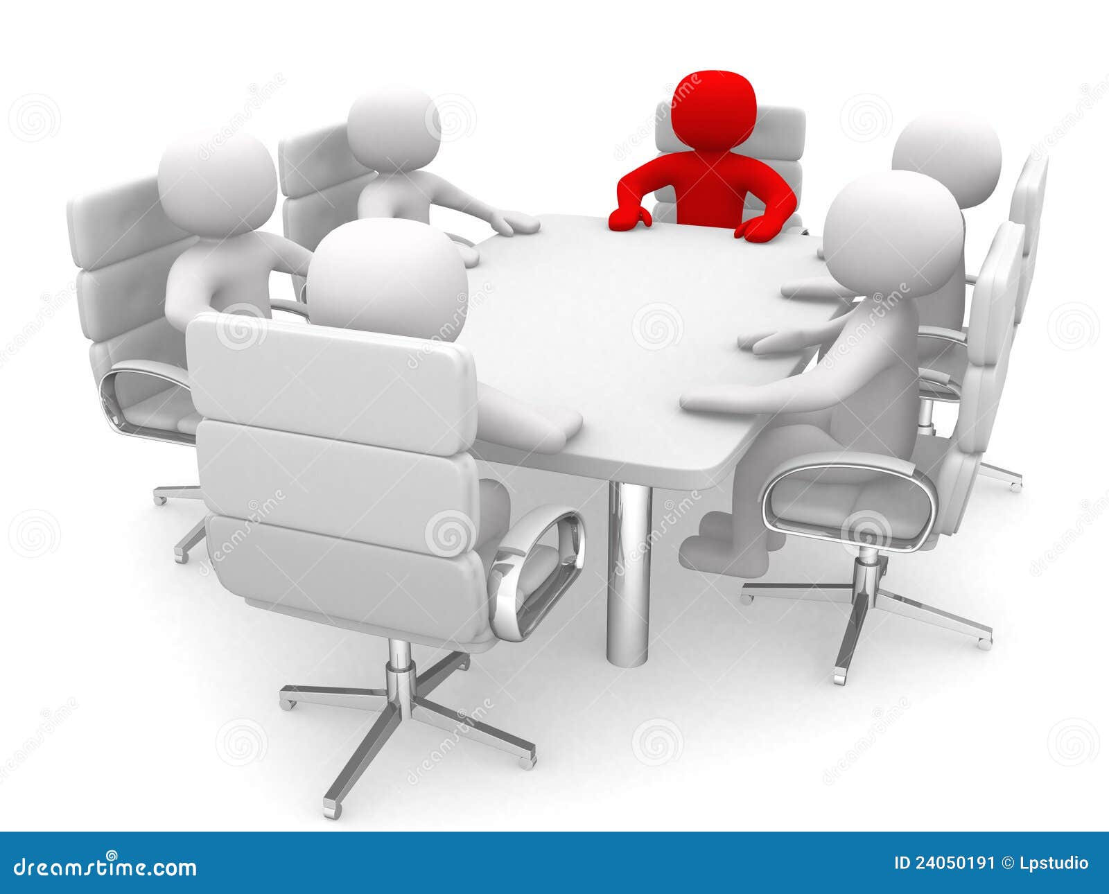 Leadership and Team at Conference Table Stock Image - Image of person ...
