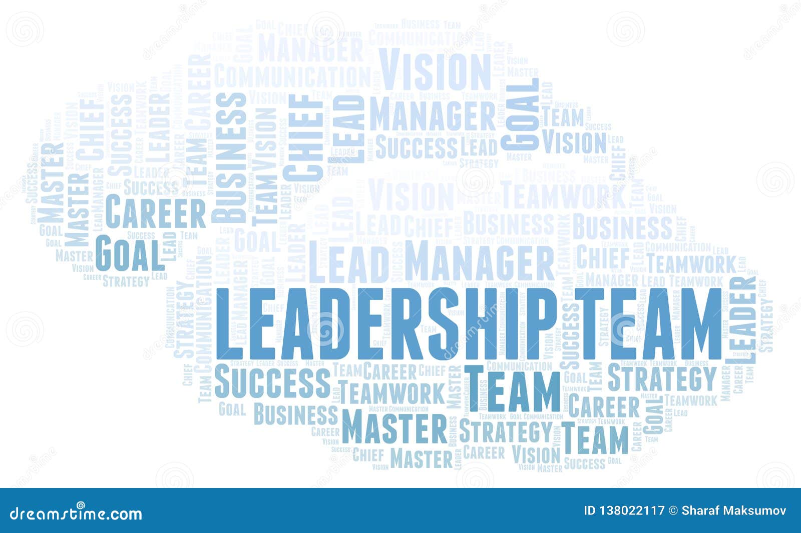 Leadership Team word cloud stock illustration. Illustration of text ...