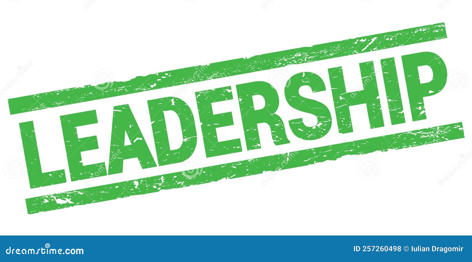 LEADERSHIP Text on Green Rectangle Stamp Sign Stock Illustration ...