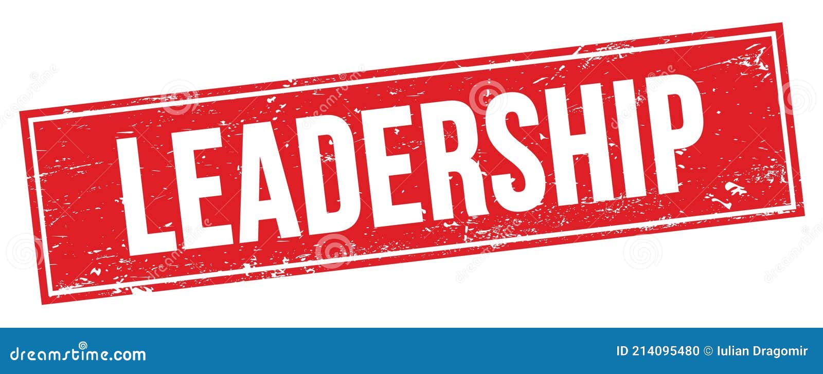 LEADERSHIP Text on Red Grungy Rectangle Stamp Stock Illustration ...