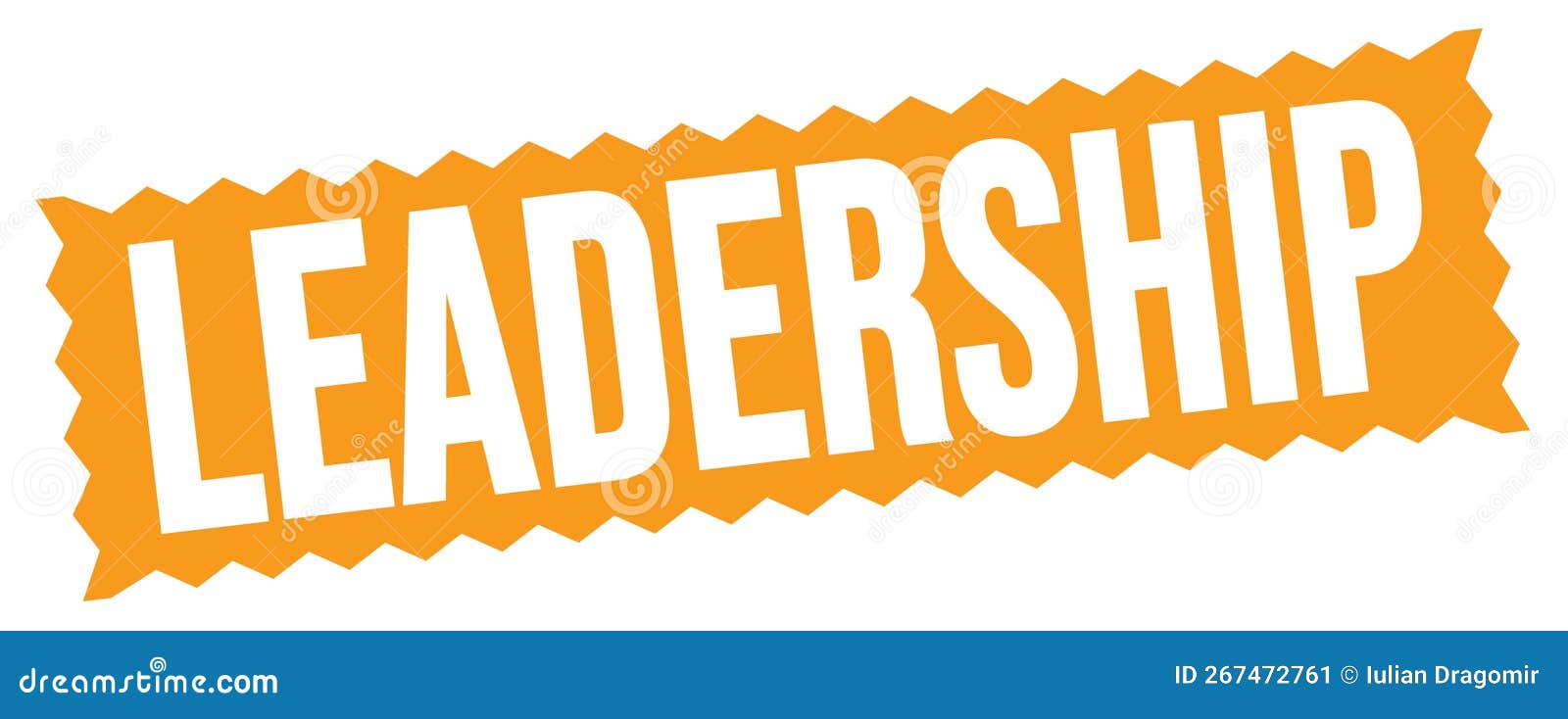 LEADERSHIP Text Written on Orange Stamp Sign Stock Illustration ...