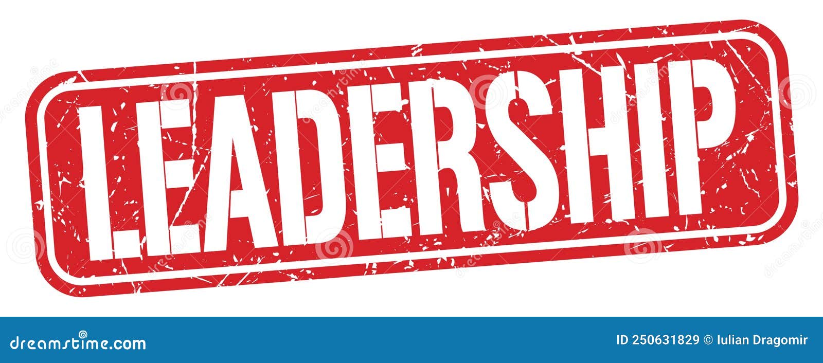LEADERSHIP Text Written on Red Stamp Sign Stock Illustration ...