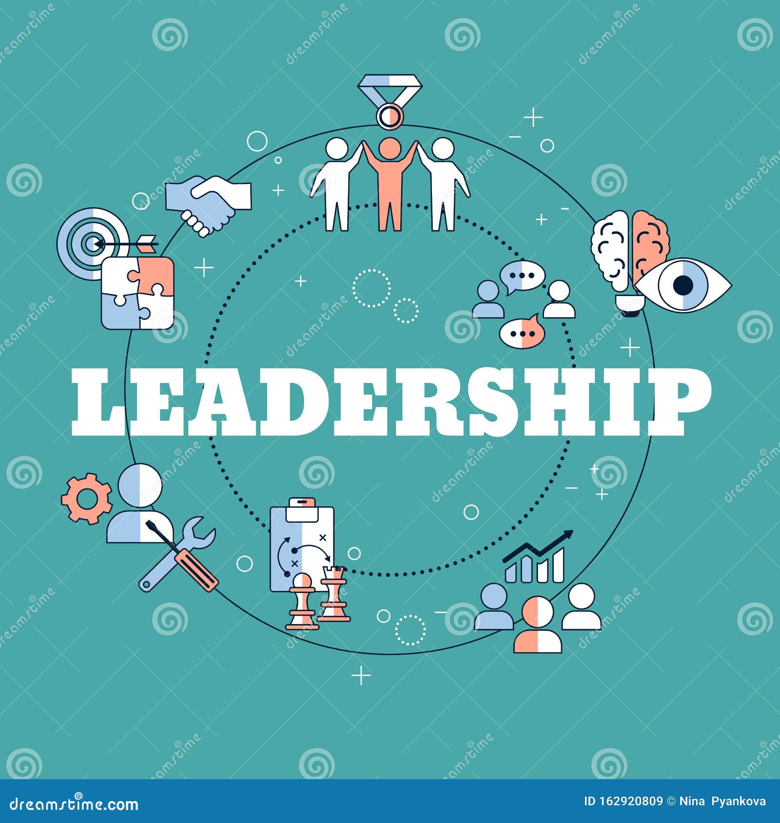 Leadership vector concept stock vector. Illustration of achievement ...