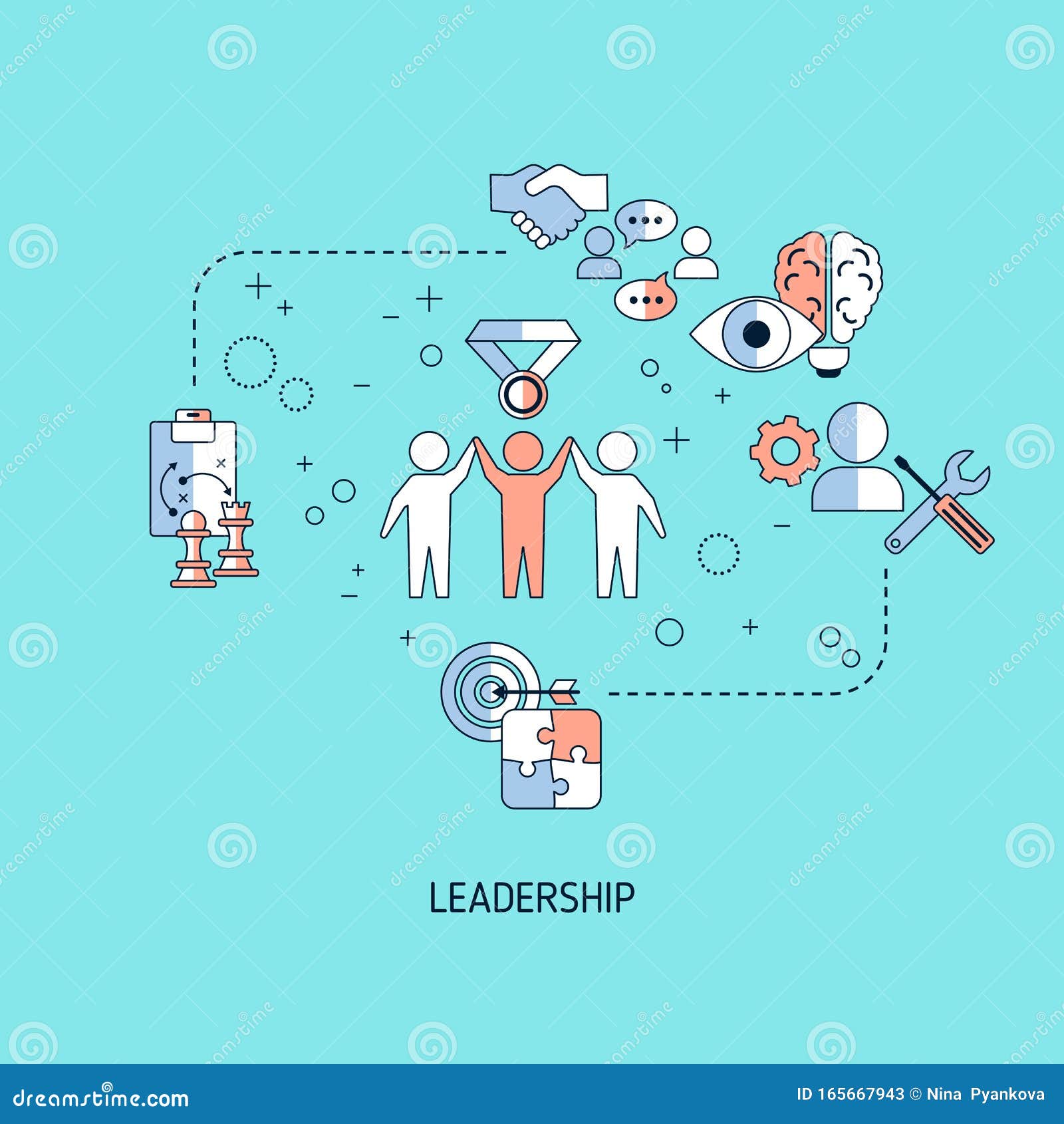 Leadership vector concept stock vector. Illustration of challenge ...