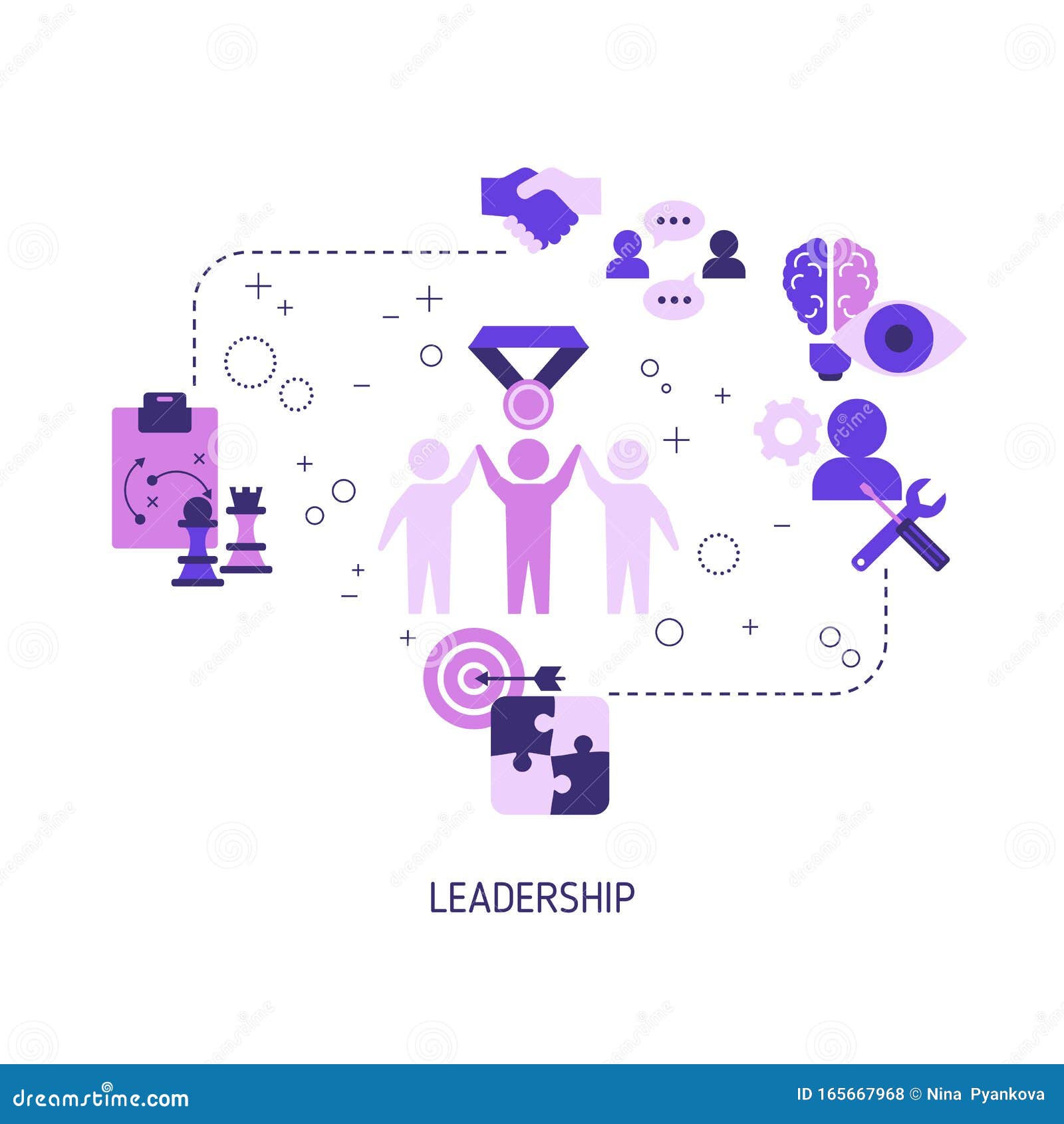 Leadership vector concept stock vector. Illustration of isolated ...