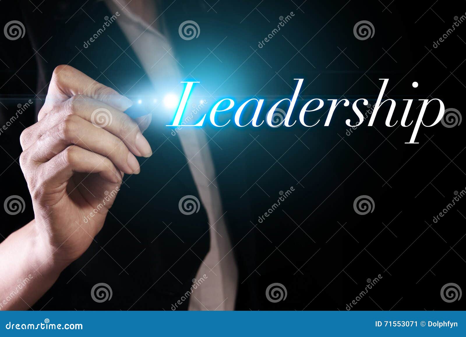 Leadership on the Virtual Screen Stock Image - Image of communication ...