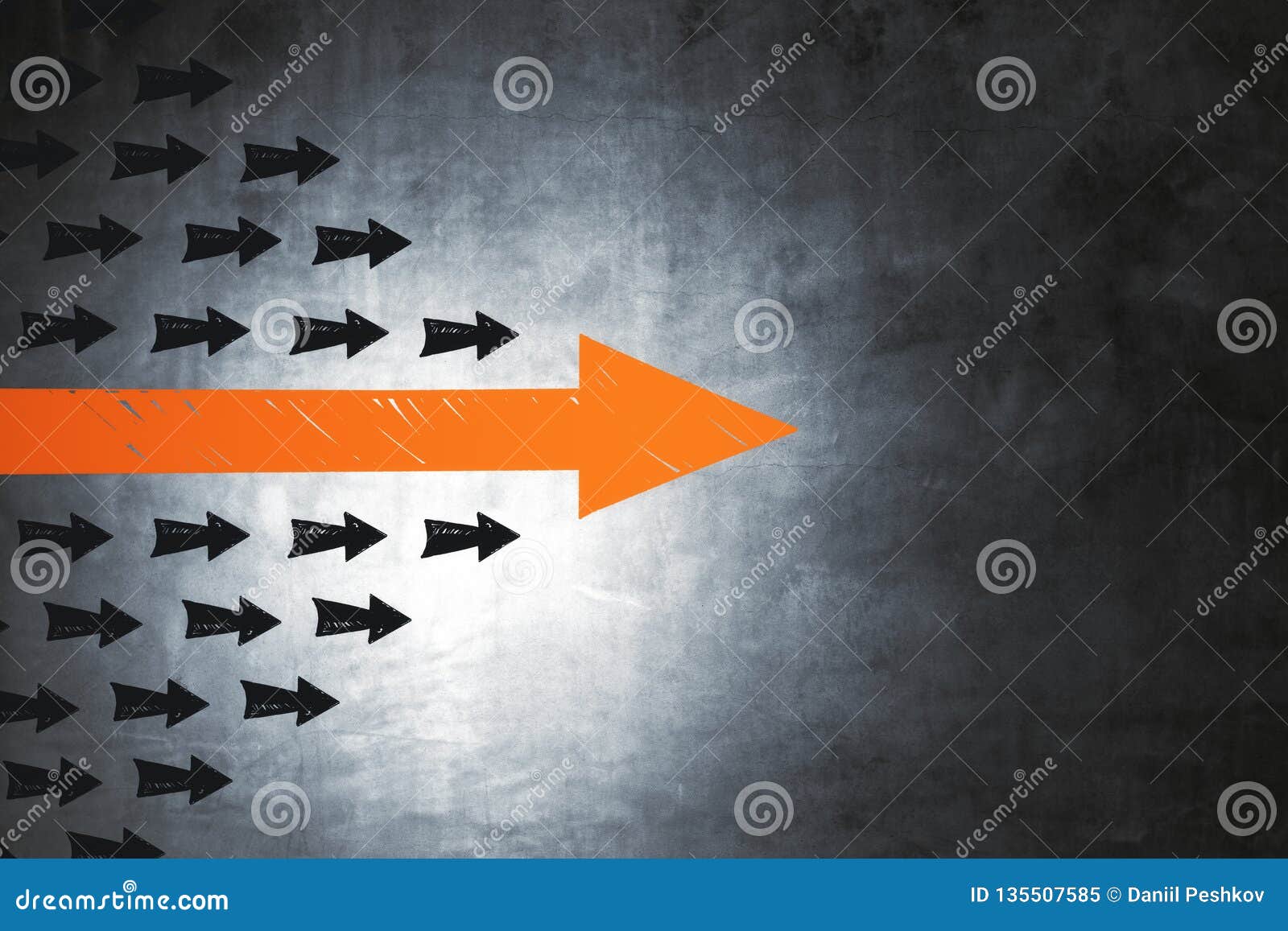 Leadership and way concept stock illustration. Illustration of black ...