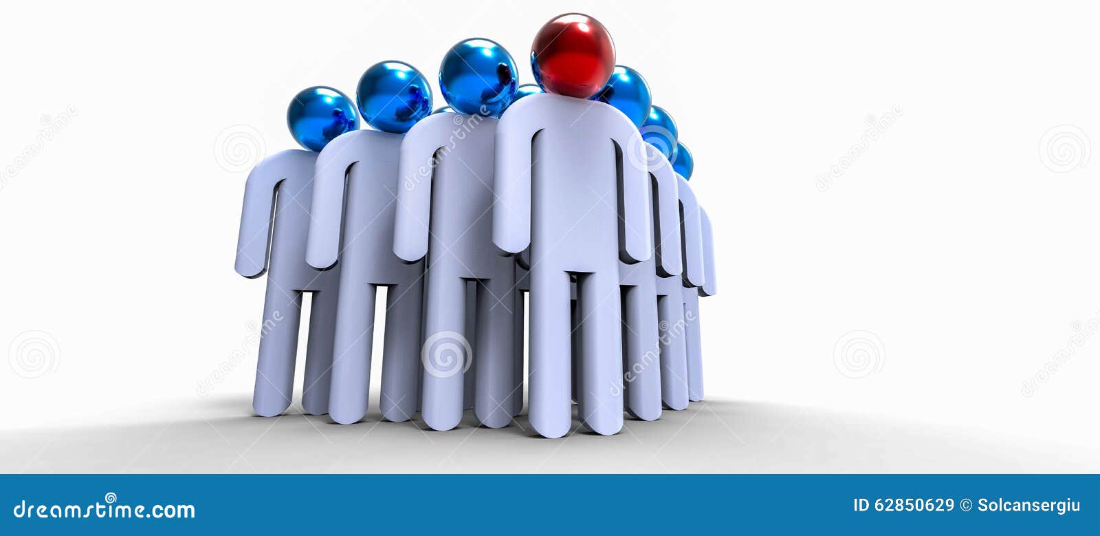 Leadership stock illustration. Illustration of clever - 62850629