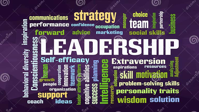 Leadership Word Cloud Concept Illustration Stock Vector - Illustration ...