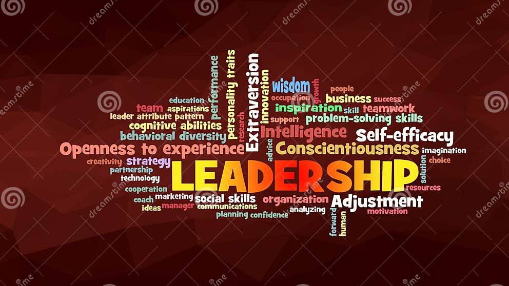 Leadership Word Cloud Concept Illustration Stock Vector - Illustration ...