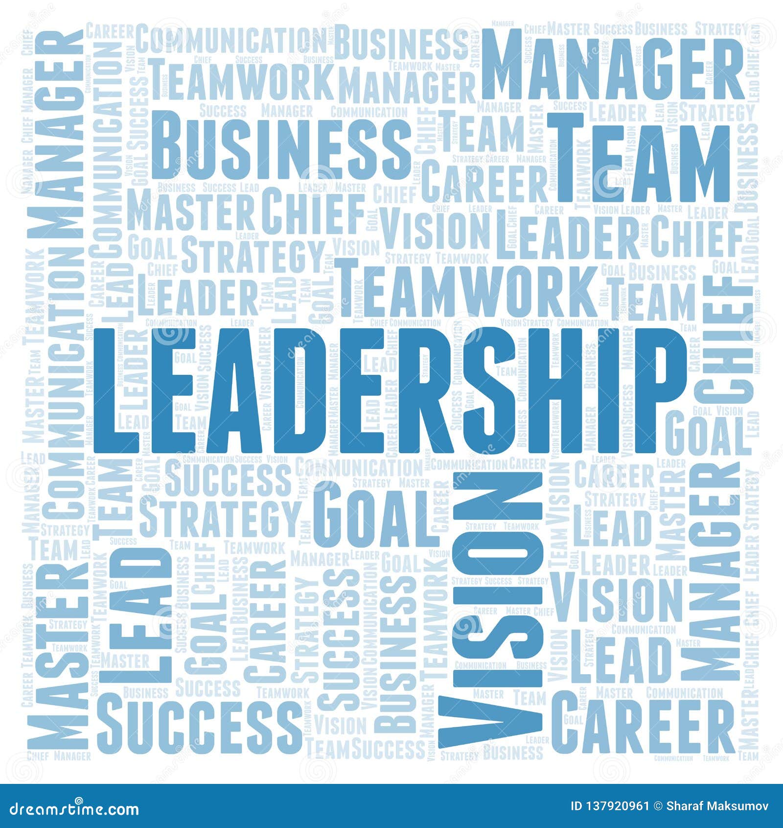 Leadership word cloud stock illustration. Illustration of cloud - 137920961
