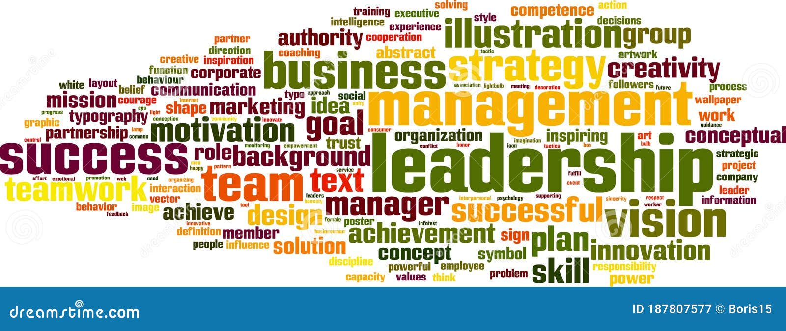 Leadership word cloud stock vector. Illustration of honor - 187807577