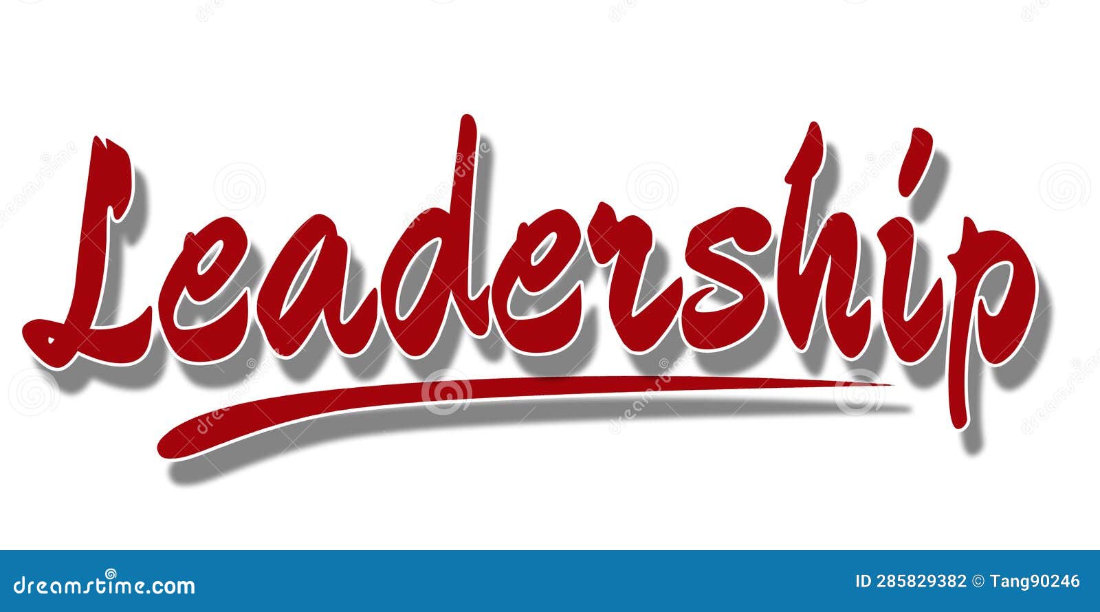 Leadership Word Isolated on White Background Stock Illustration ...
