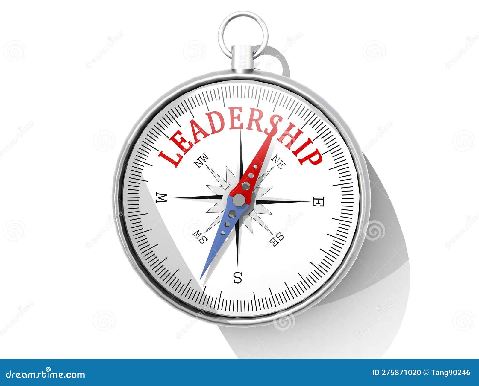 Leadership Word Printed on Compass Isolated Stock Illustration ...