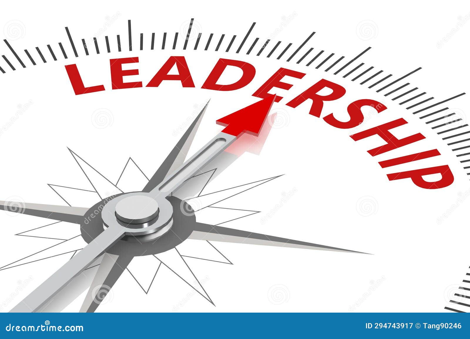 Leadership Word on White Compass Stock Illustration - Illustration of ...