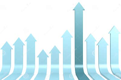 Leading Arrow for Leadership Concept Stock Illustration - Illustration ...