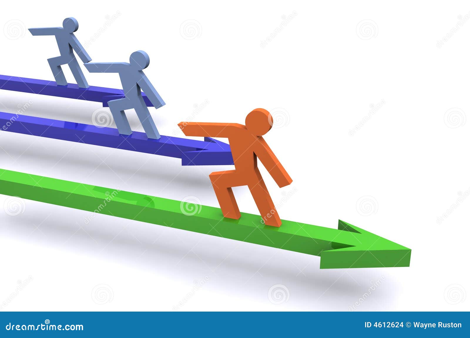 Leading in Business stock illustration. Illustration of concepts - 4612624