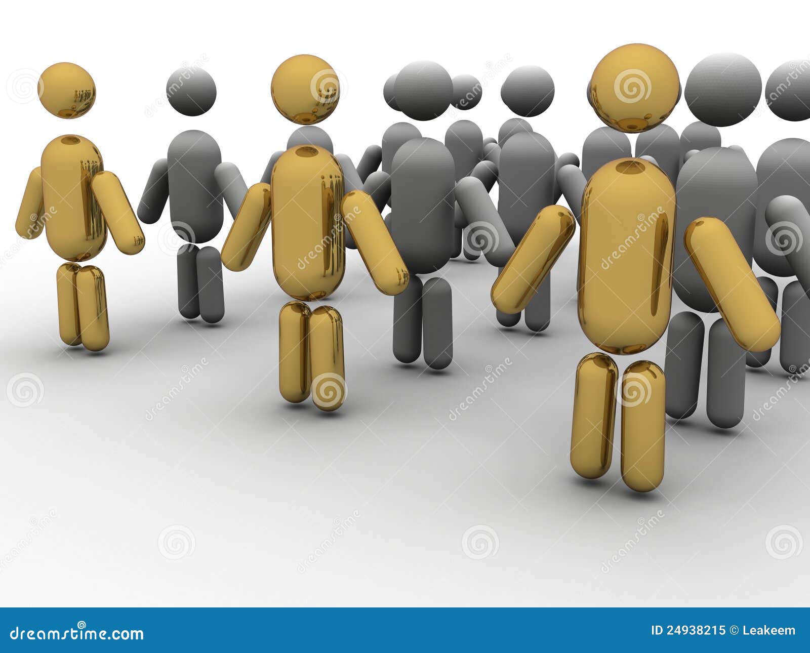 Leading cartoon man stock illustration. Illustration of reflective ...