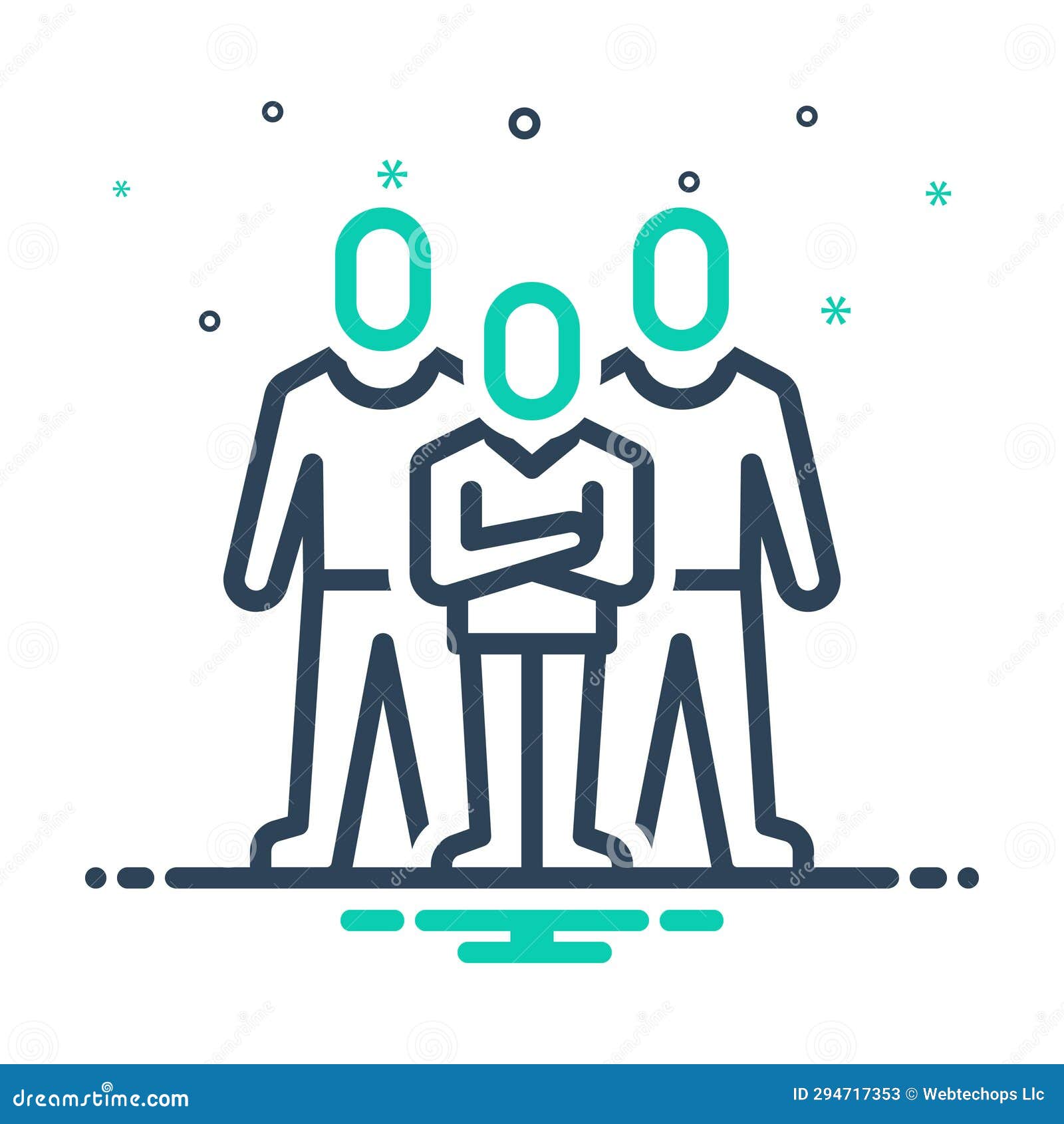 Mix Icon for Leading, Senior and Headman Stock Vector - Illustration of ...