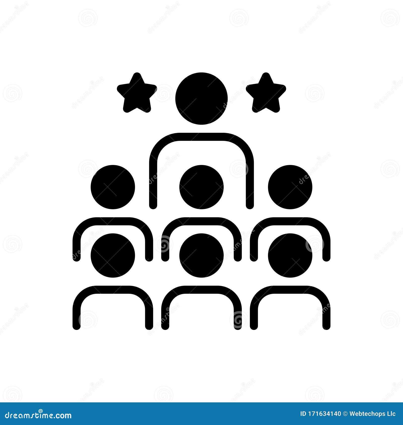 Black Solid Icon for Leading, Main and Chief Stock Vector ...