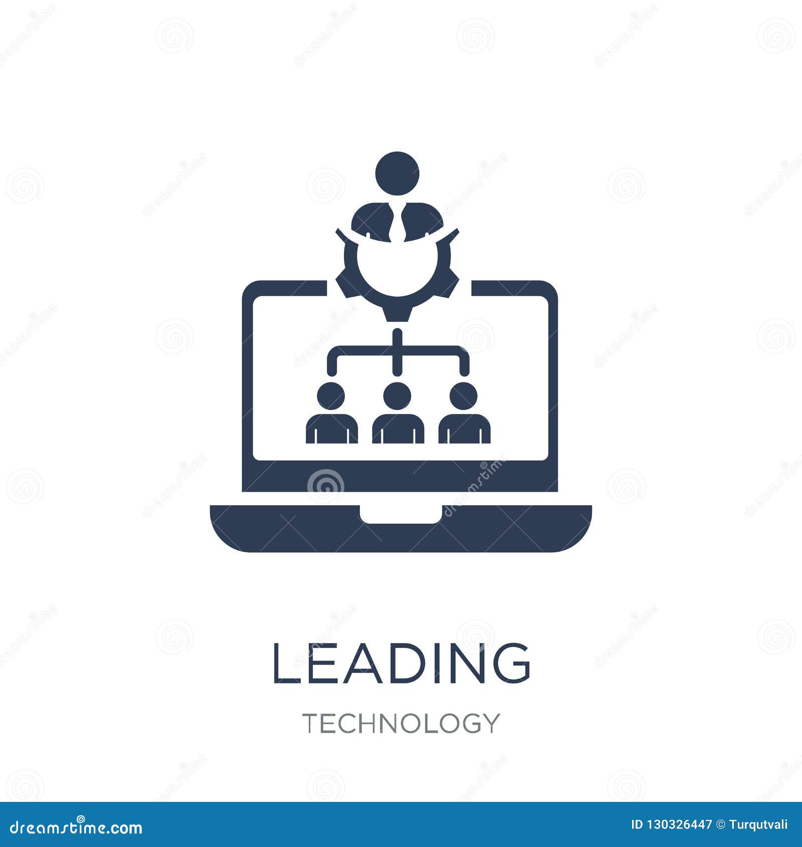 Leading Icon. Trendy Flat Vector Leading Icon on White Background from ...