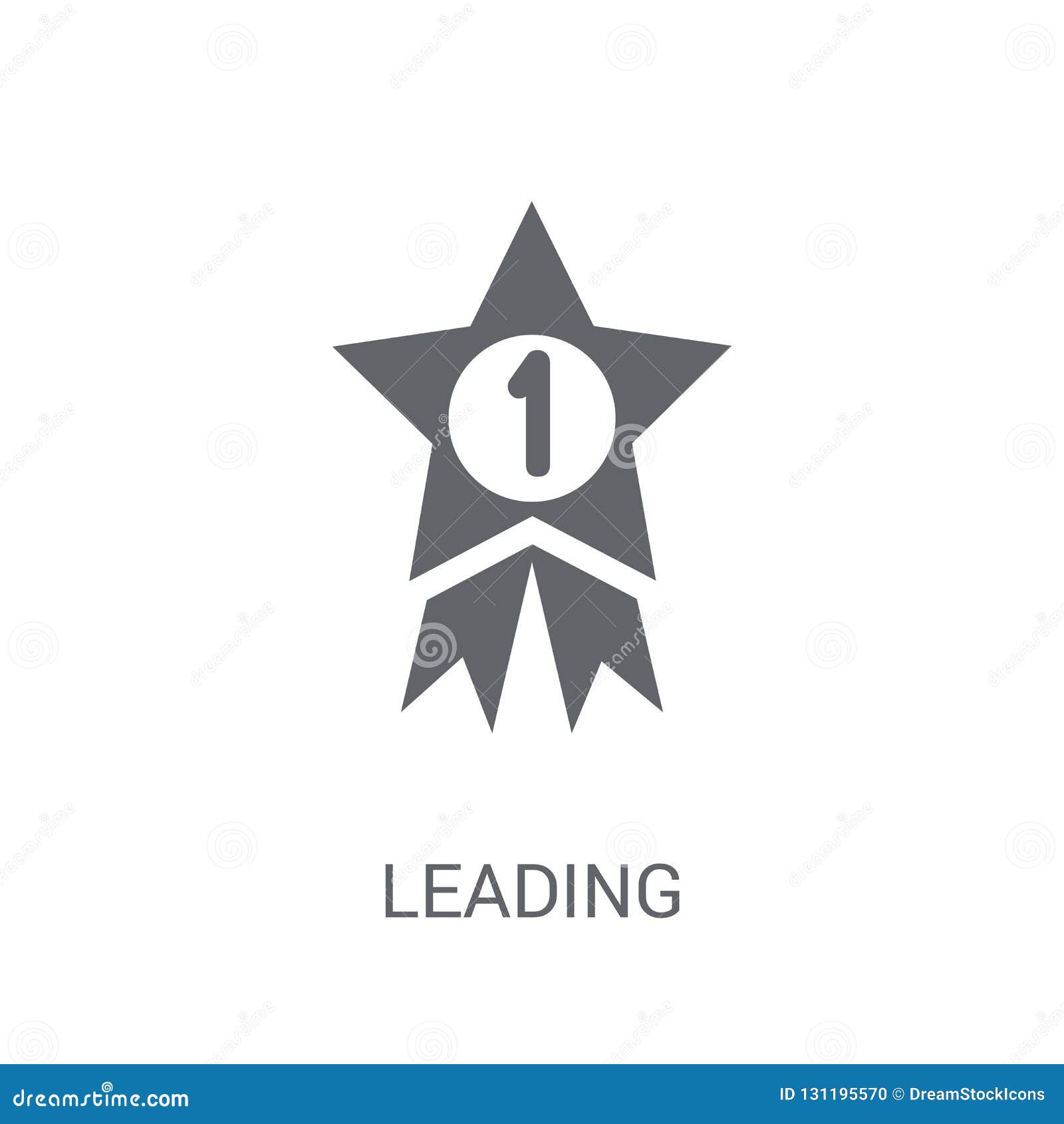 Leading Icon. Trendy Leading Logo Concept on White Background Fr Stock ...