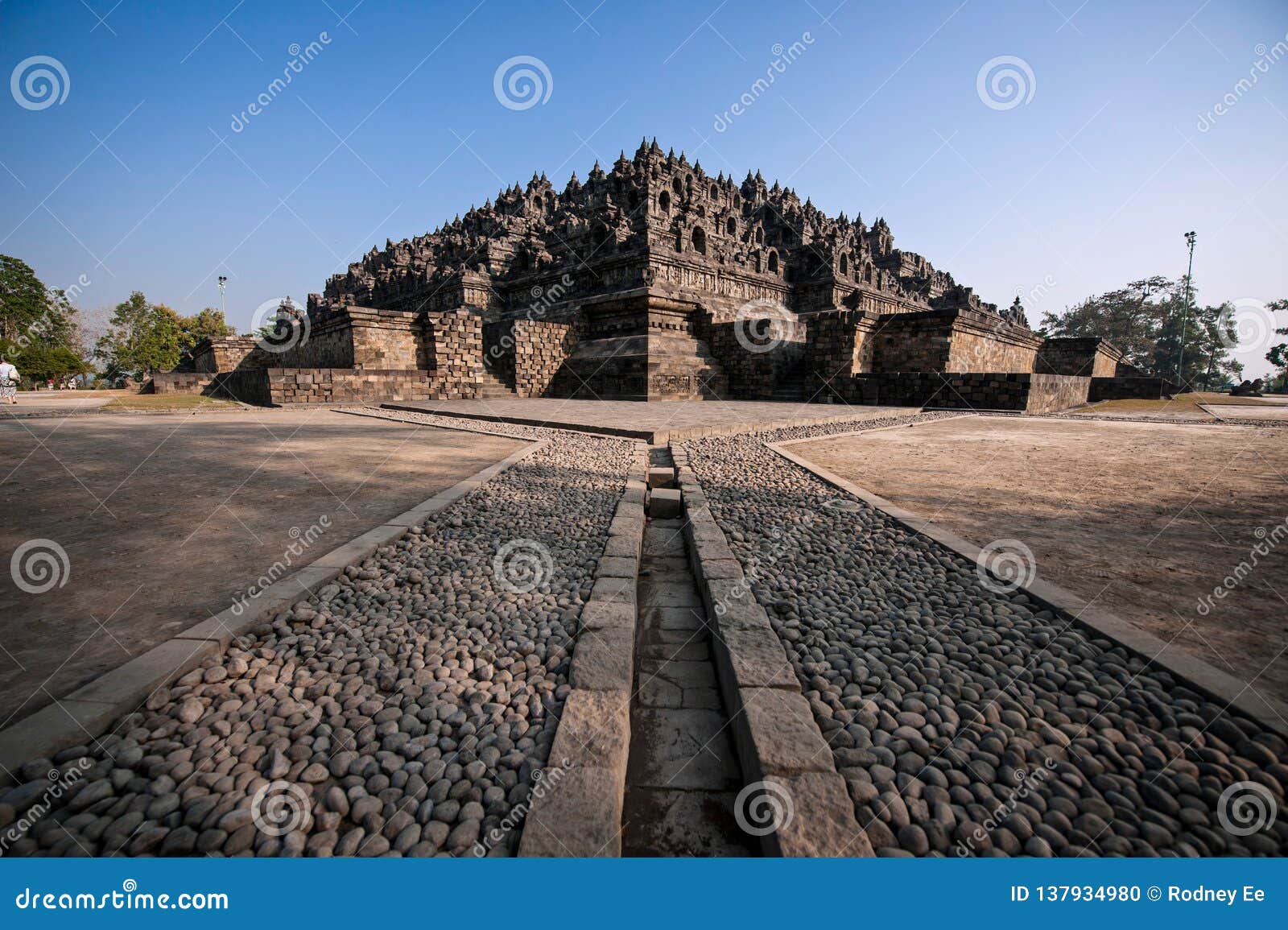 The Leading Lines of Borobudur Stock Photo - Image of story, daytime ...
