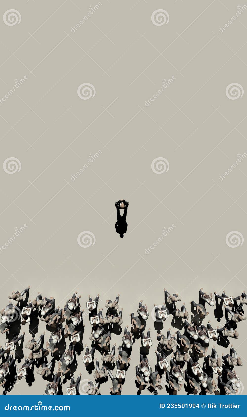 Leading a Small Crowd of People Stock Photo - Image of leading, teams ...