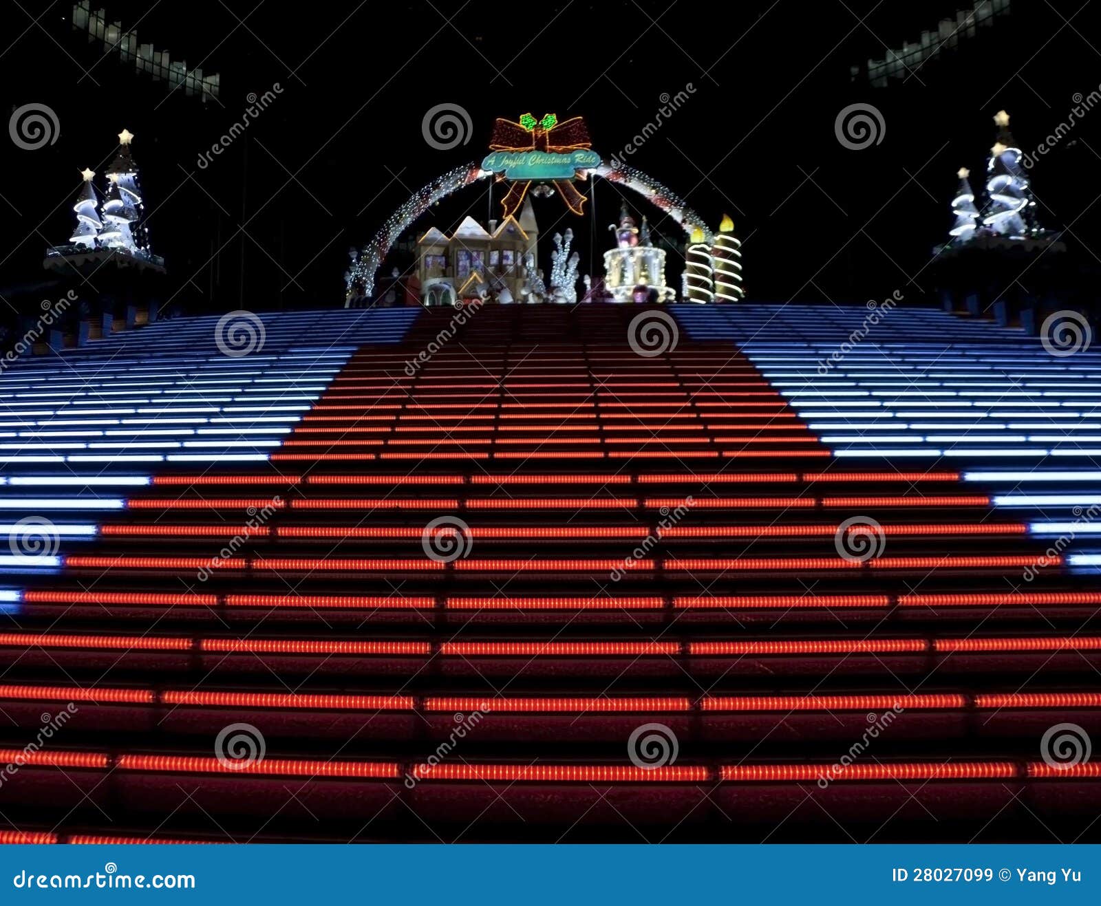 Leading To the Christmas Eve Stairs Stock Image - Image of christmas ...