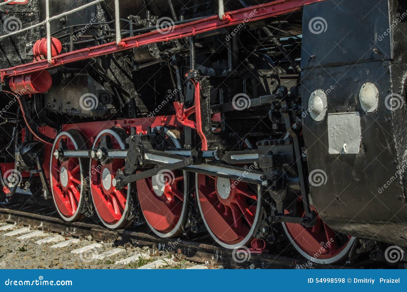 The Leading Wheels of a Steam Locomotive Stock Photo - Image of steam ...